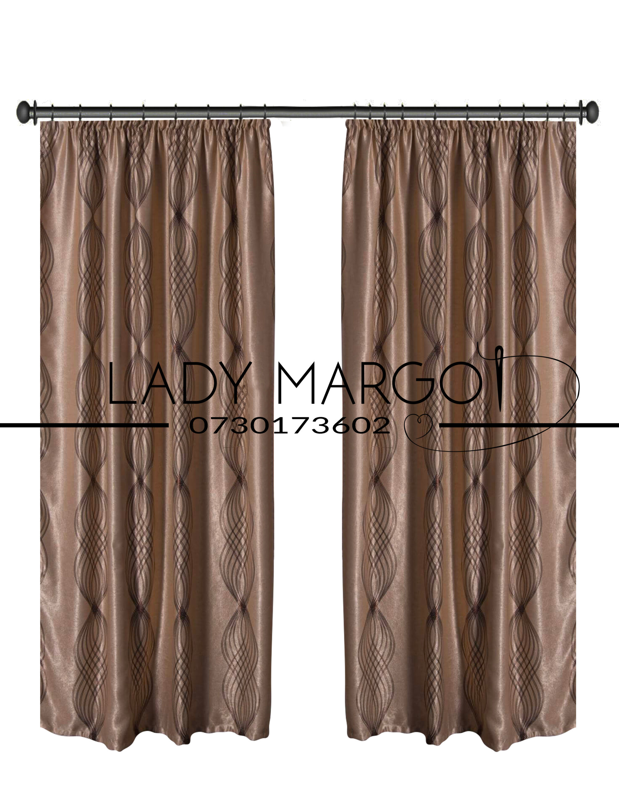 Draperii black-out model clepsidra maro - Lady Margot